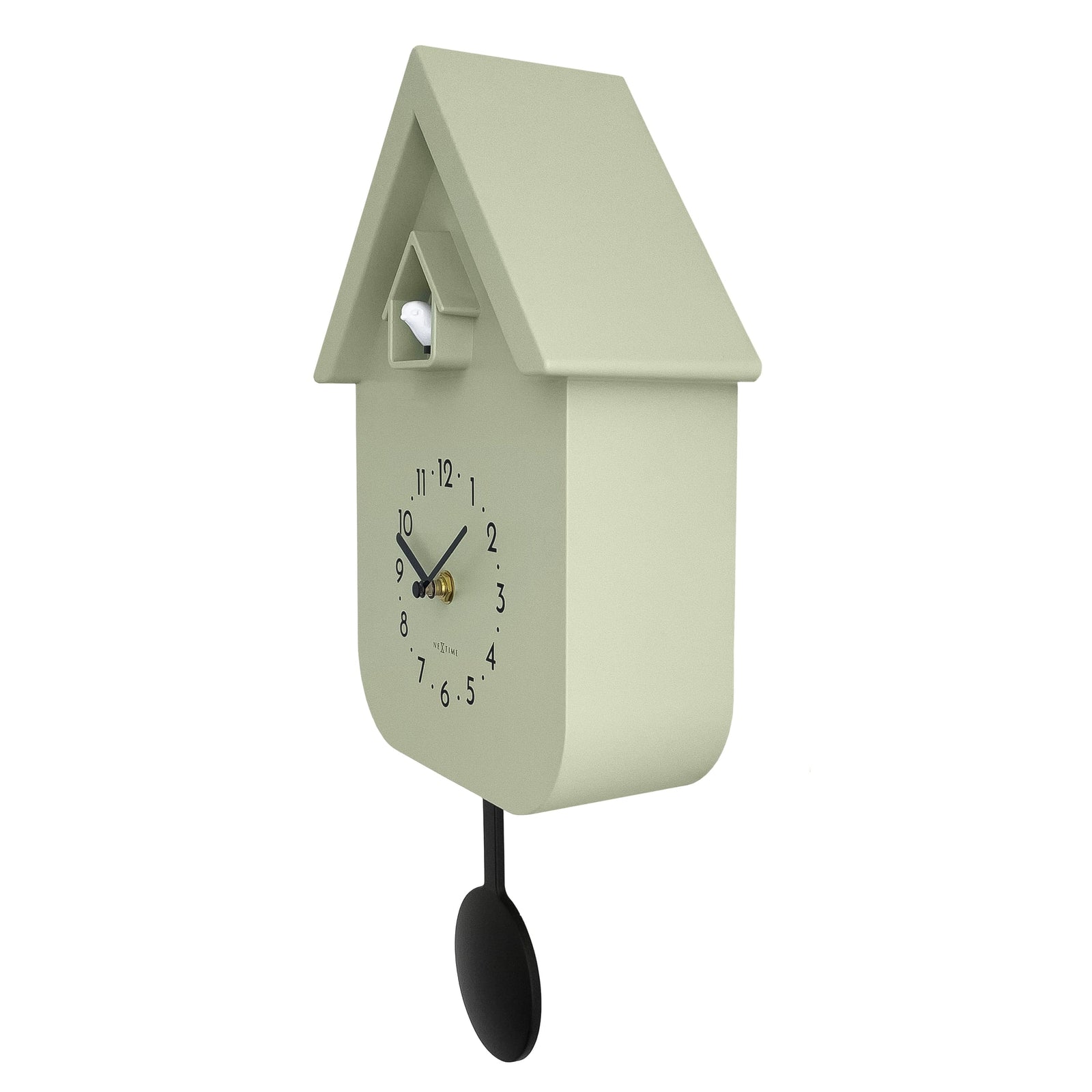Wall clock 21.5x41.5x8.5cm - Pendulum - Cuckoo -NeXtime 'Twitter'