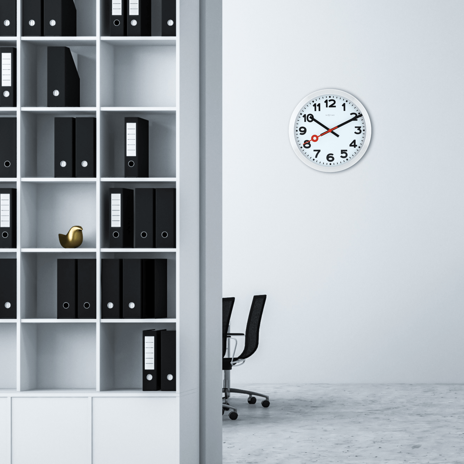 NeXtime - Wall clock/ Table clock - 19 cm -Aluminum - Brushed ...