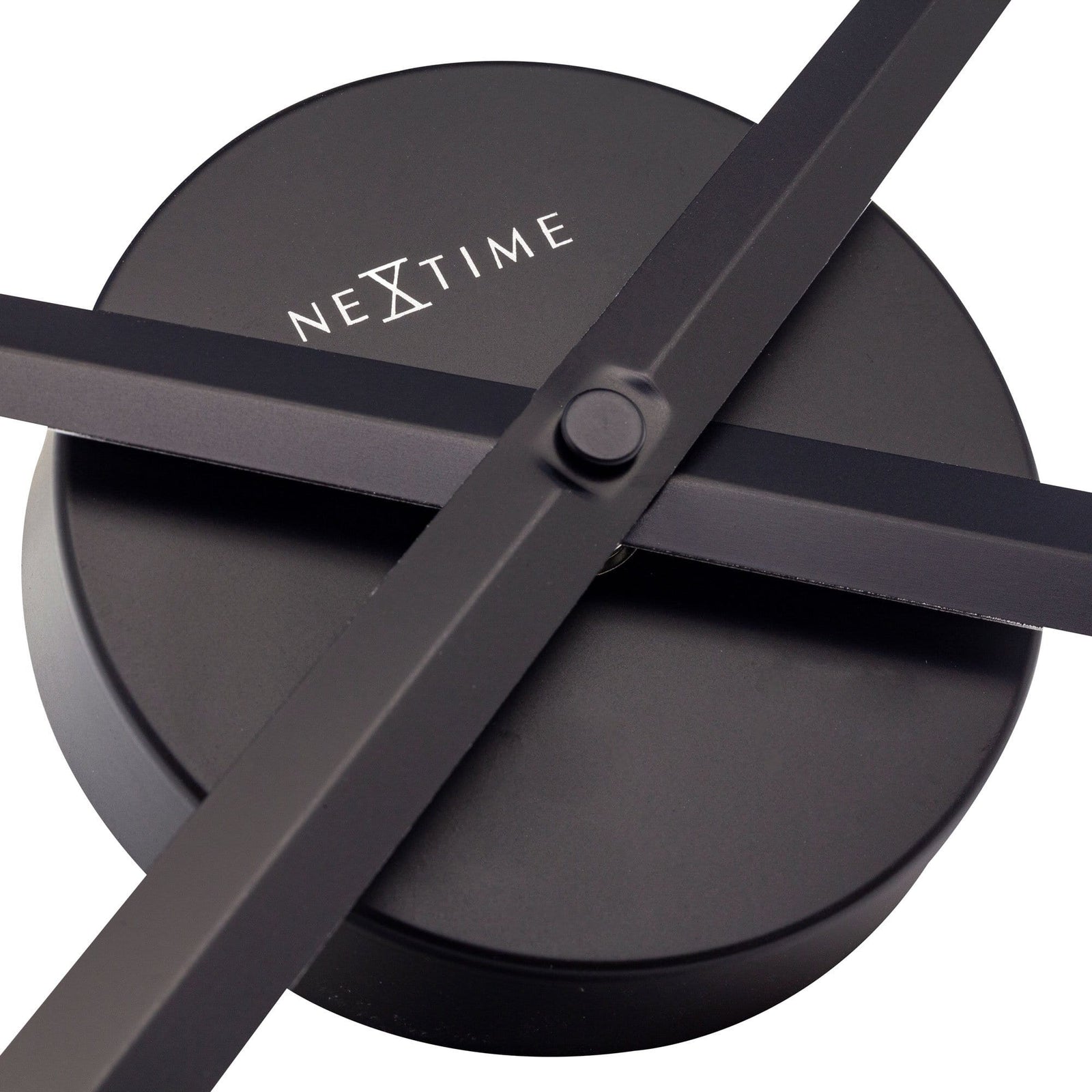 NeXtime - Wall clock - 70 cm - Aluminum - Silver- 'Hands'