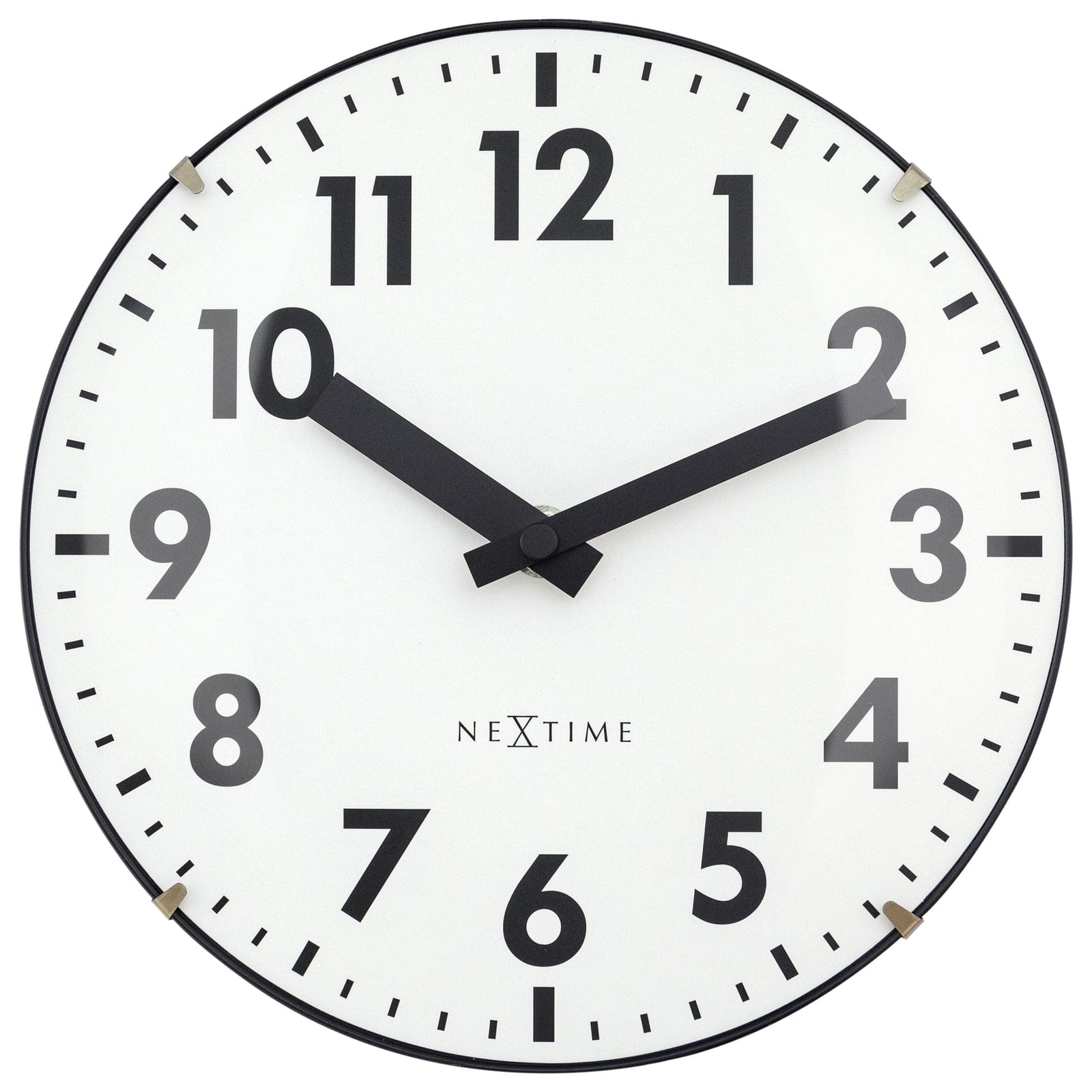 NeXtime - Wall clock/ Table clock- 20 cm- Glass -Dome Shaped Glass ...