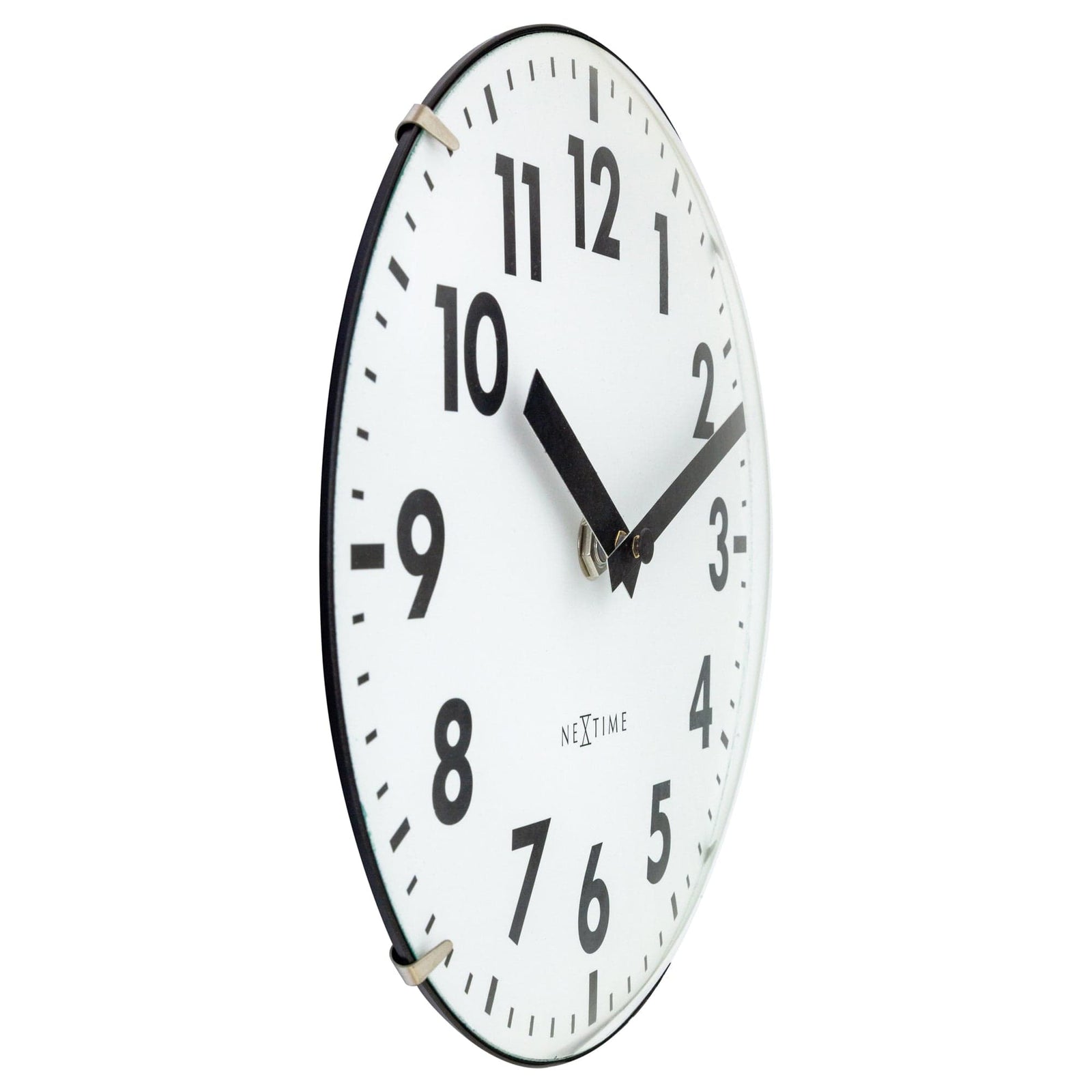 NeXtime - Wall clock/ Table clock- 20 cm- Glass -Dome Shaped Glass ...