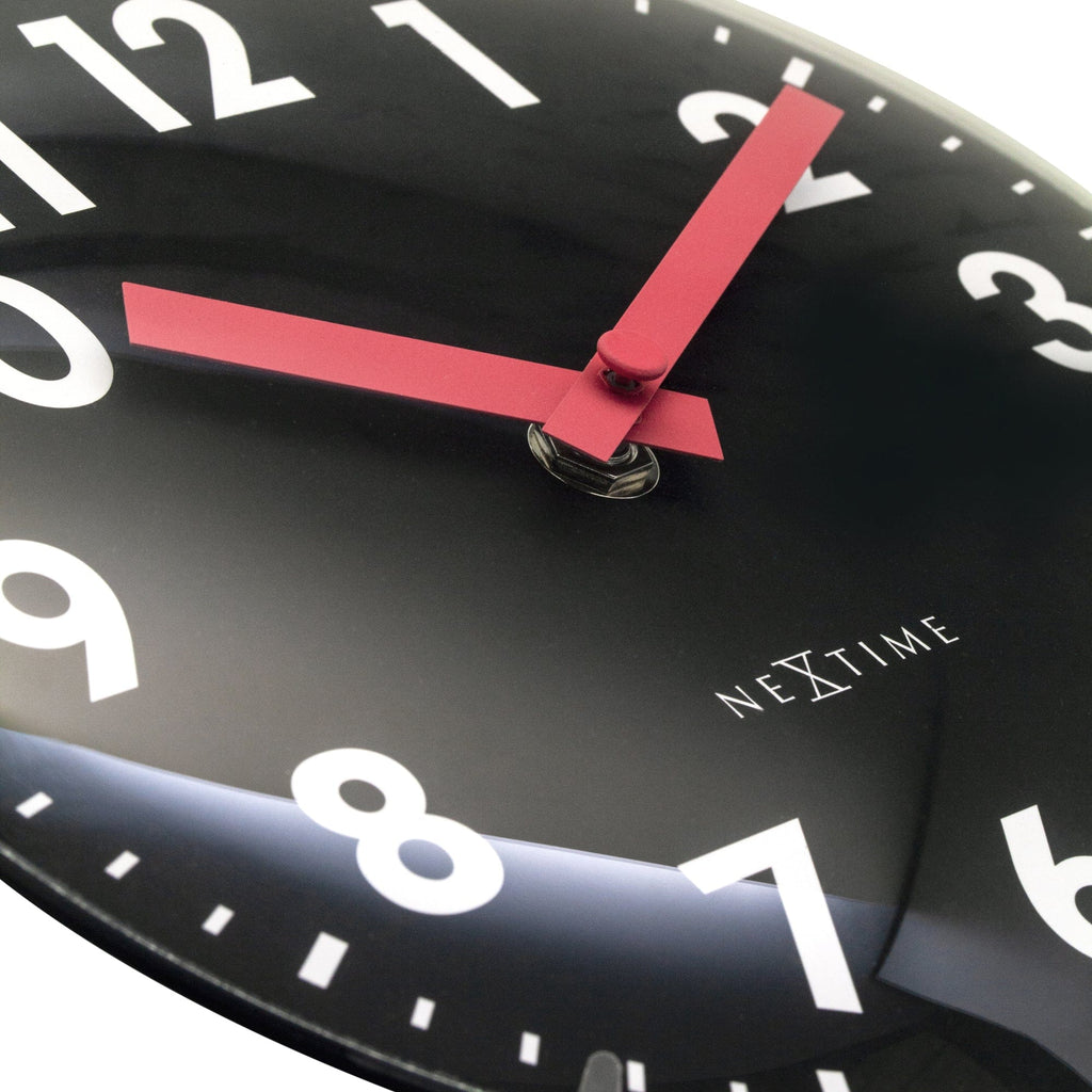 NeXtime - Wall clock/ Table clock- 20 cm- Glass -Dome Shaped Glass ...