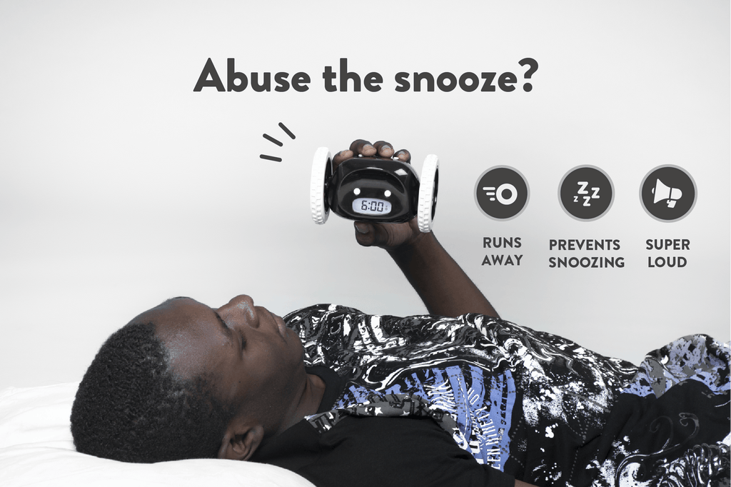 Clocky Alarm Clock on Wheels (Original) |Extra Loud for Heavy Sleeper ...